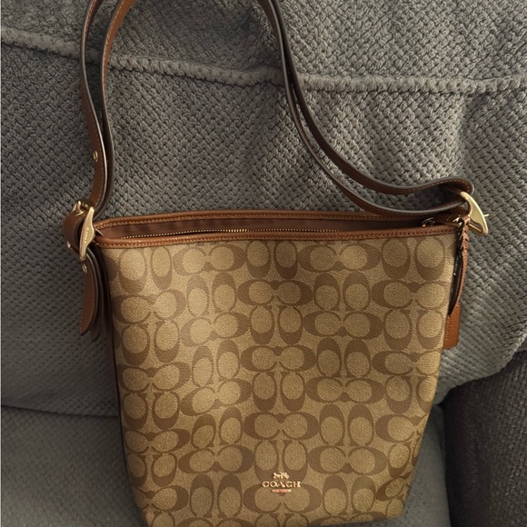 Coach | Bags | Coach Brown Signature Shoulder Bag | Poshmark